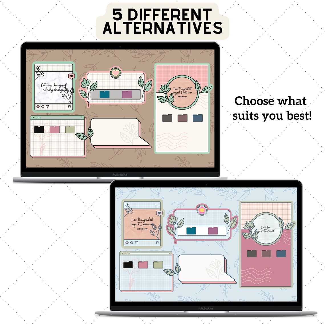 Desktop Wallpaper Organizer Leaves Edition + Folder Icons ...