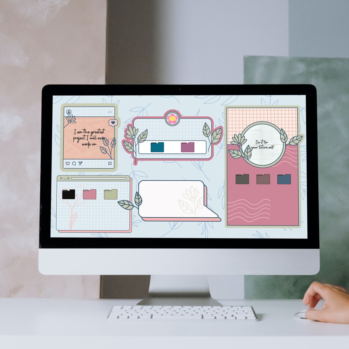 Desktop Wallpaper Organizer Leaves Edition + Folder Icons ...