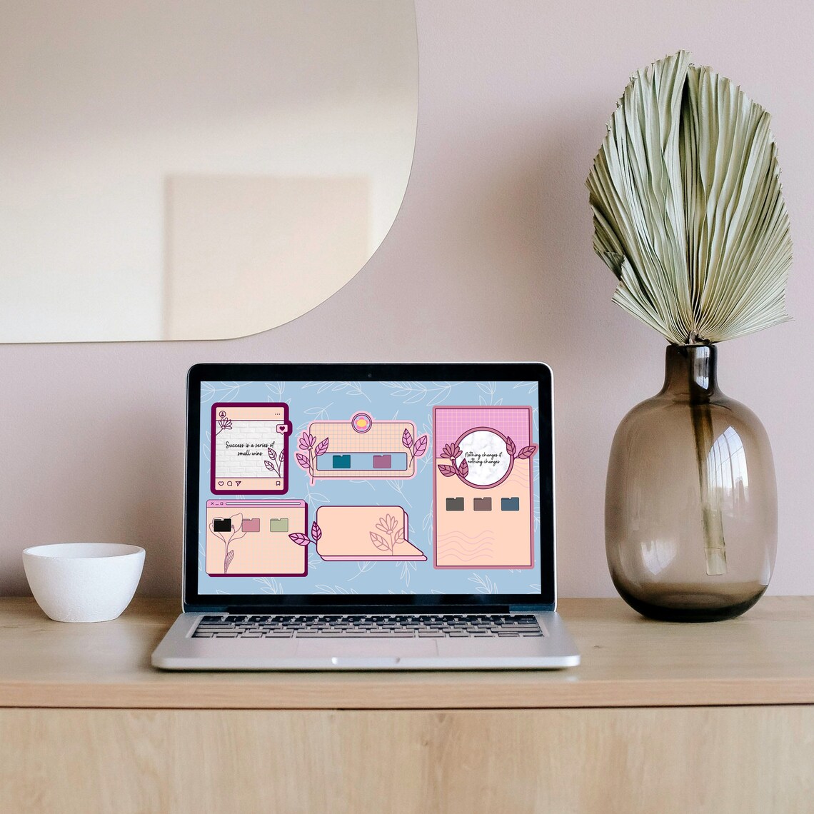 Desktop Wallpaper Organizer Leaves Edition + Folder Icons ...