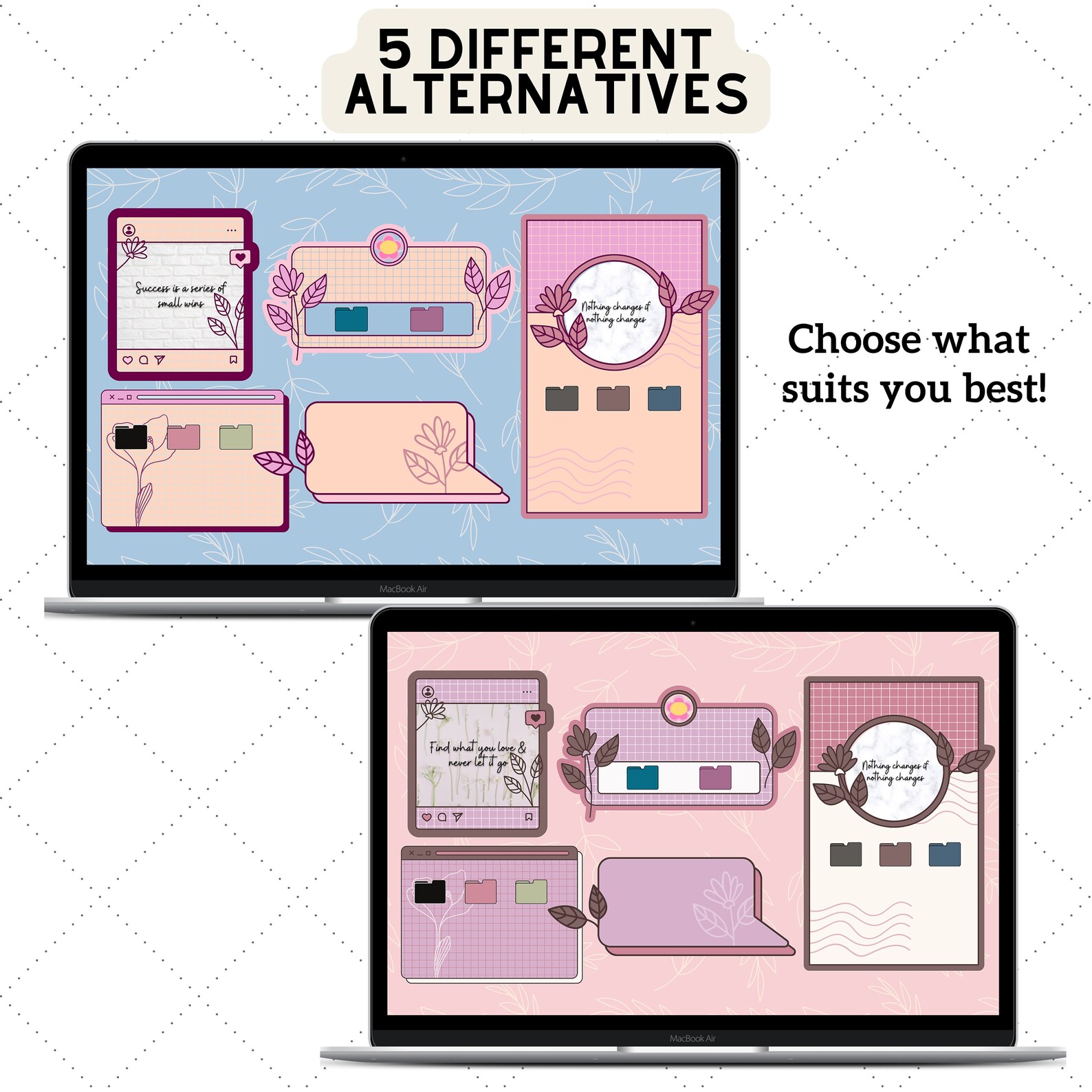 Desktop Wallpaper Organizer Leaves Edition + Folder Icons ...