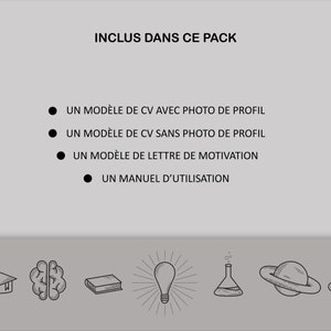 French Professional Resume Light Gray Resume Template Curriculum Vitae ...