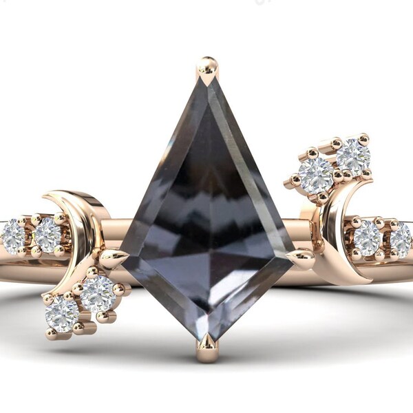 Grey Spinel Ring - Etsy
