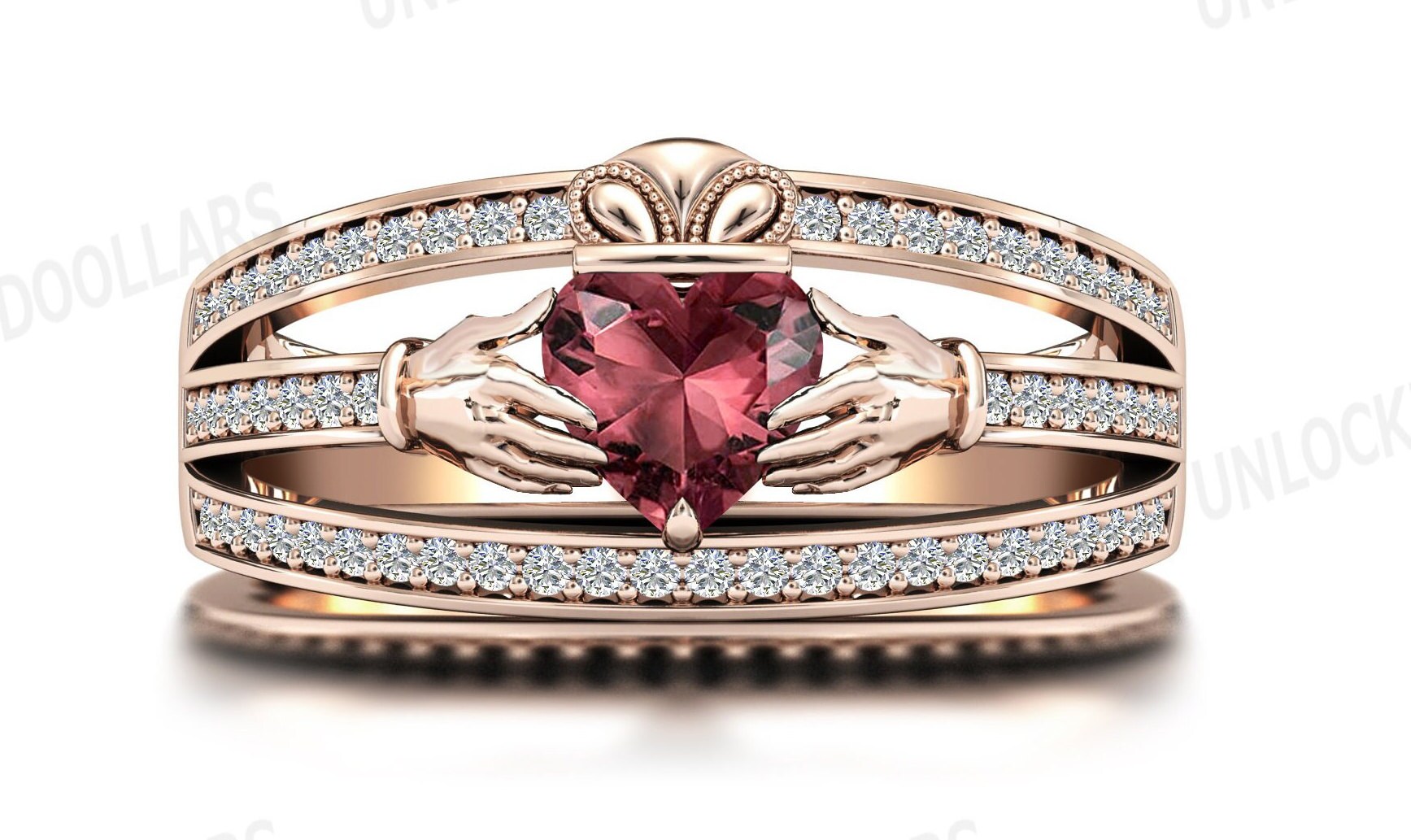 Heart Shaped Zultanite Engagement Ring Unique Claddagh Style - Etsy