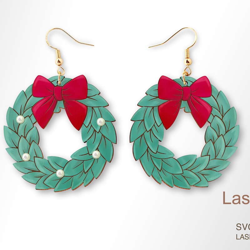 Green Wreath Svg Laser - Etsy