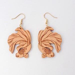 Betta Fish Earring Laser Cut File, Earring DIGITAL DOWNLOAD FILE ...
