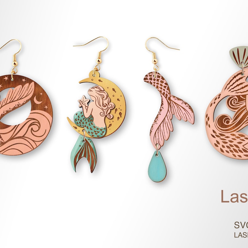 Mermaid Tail Earring - Etsy