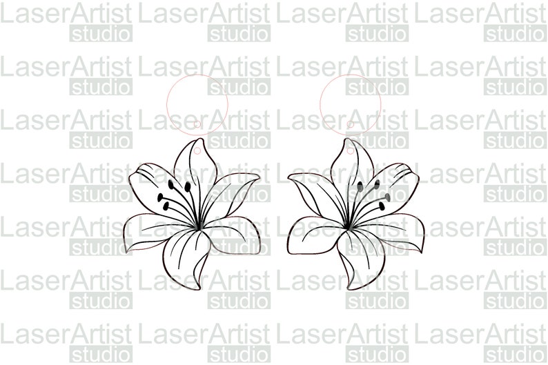 Floral Earring Laser Cut File Bundle (digital Download) - Etsy