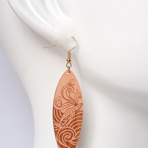 Surf Board Earring Laser Cut File, Earring DIGITAL DOWNLOAD FILE ...