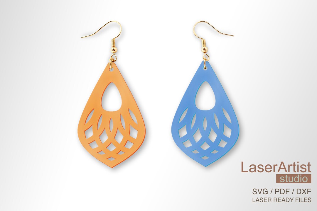Lace Cut Out Earring Laser Cut File, Earring DIGITAL DOWNLOAD FILE - Etsy