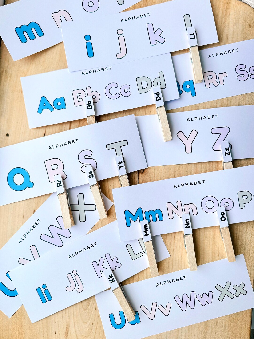 Montessori Alphabet Matching Game, Homeschool Printable (PDF Pattern ...
