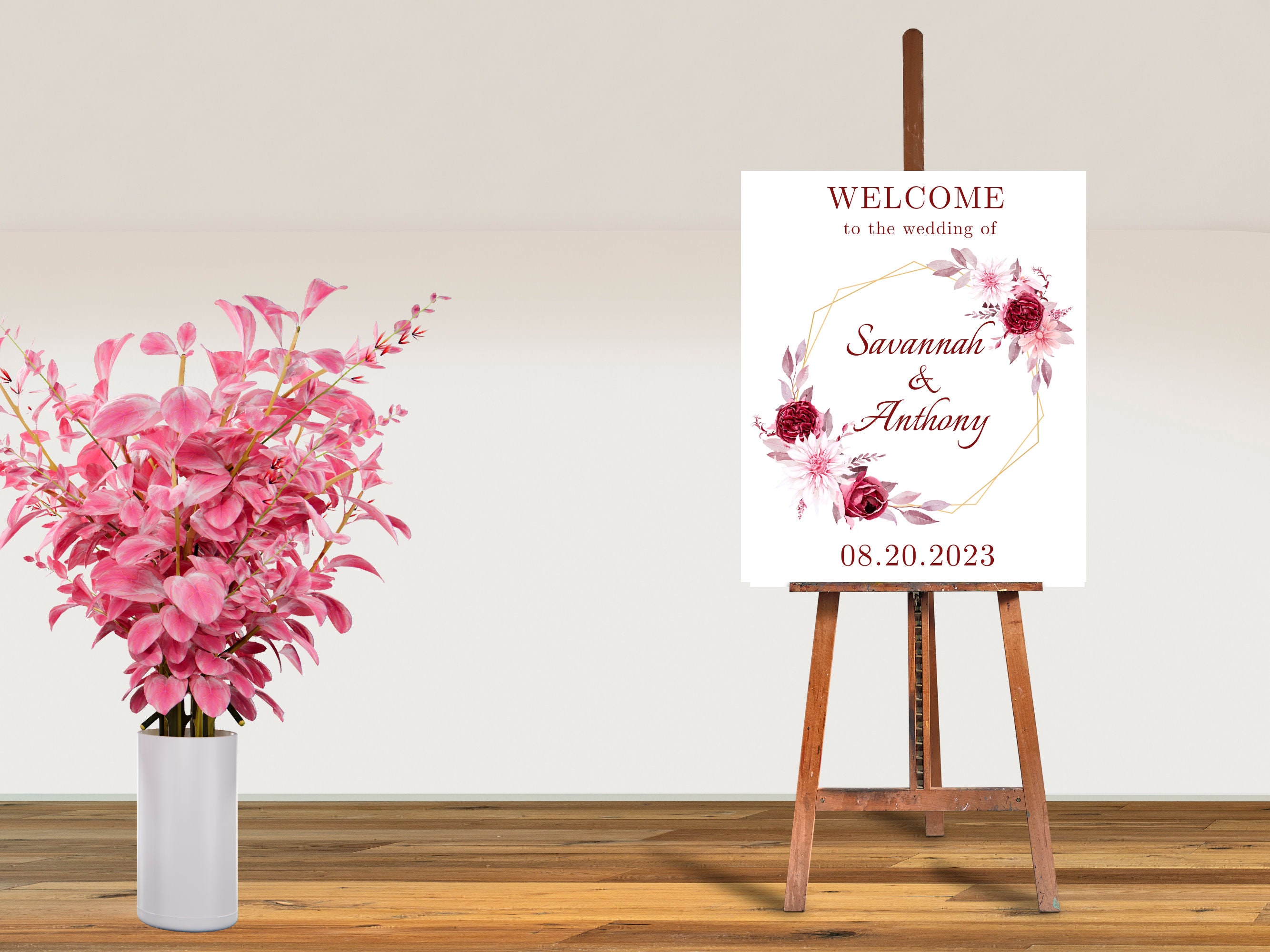 Wedding Welcome Sign Canva Template, Sizes 18 X 24 and 24 X 36 Both ...