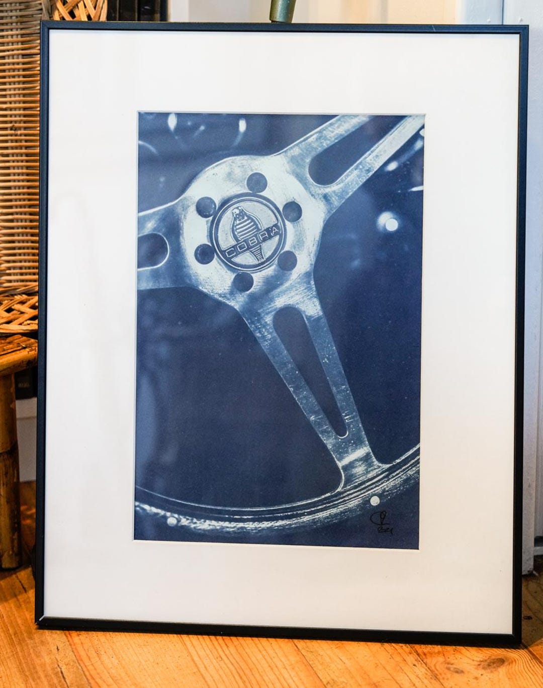 Cyanotype Sports Car AC Cobra 427 24 X 30 Cm Framed 40 X 50 Cm - Etsy