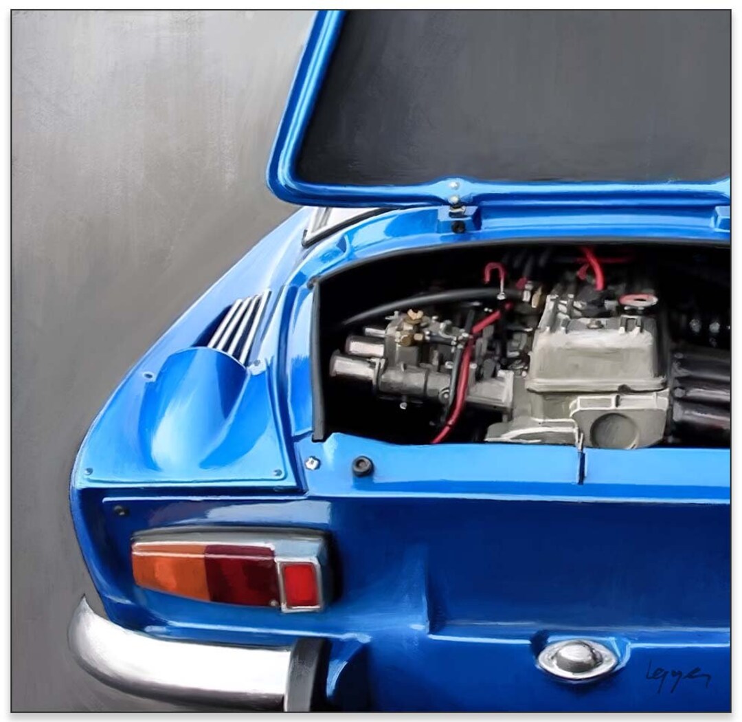 Renault Alpine A110 1971 détail du moteur capot ouvert - Etsy France