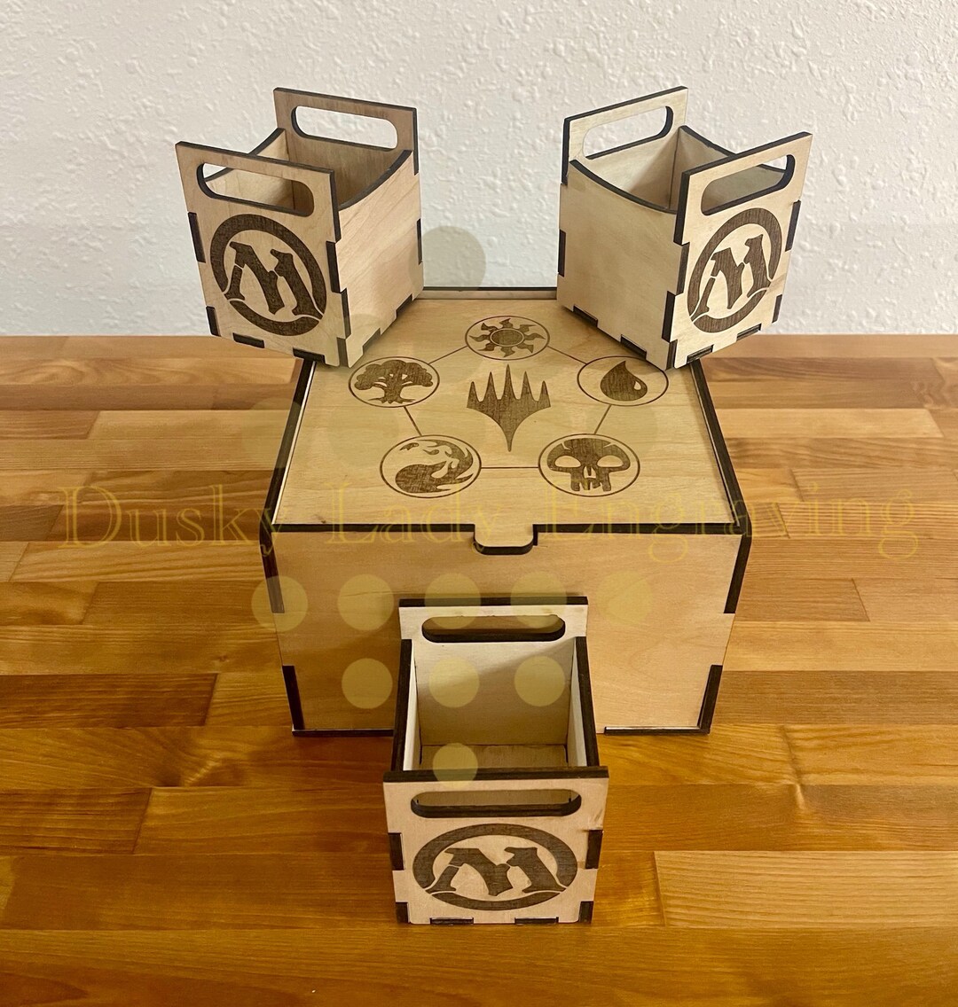 Magic Card Box 1-4 Decks - Etsy