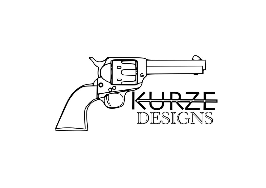 Detailed Western Revolver SVG/DXF/PDF - Etsy