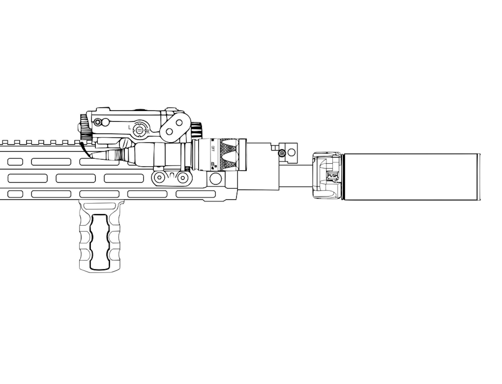 Detailed AR15 12" Piston Sbr Night Vision Setup SVG/PDF/DXF - Etsy