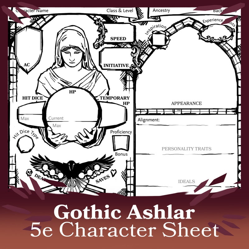 Dnd Sheets Goth - Etsy
