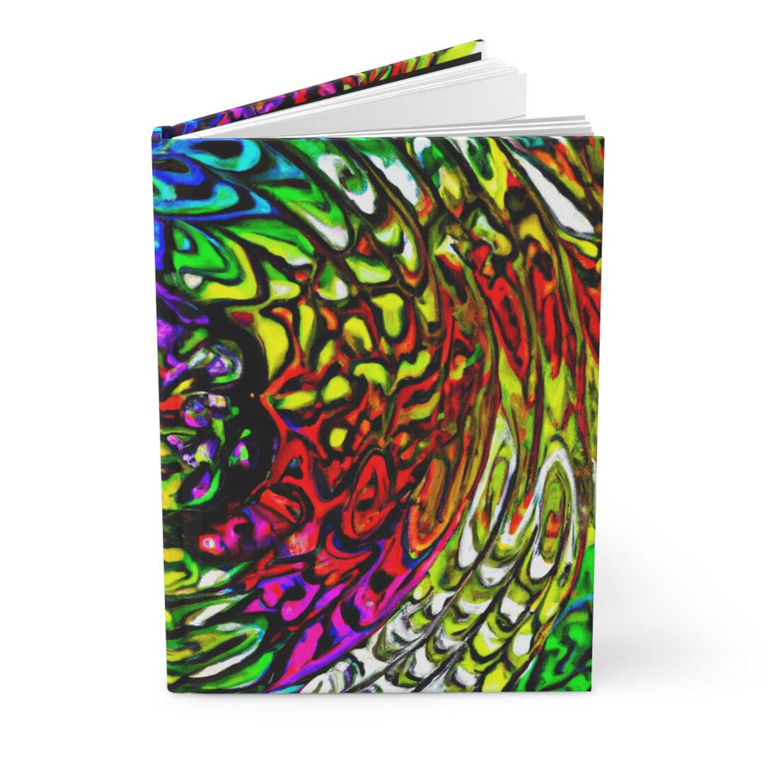 Spectral Cymatics Vibrant Blank Hardcover Journal, Energy Vibration ...