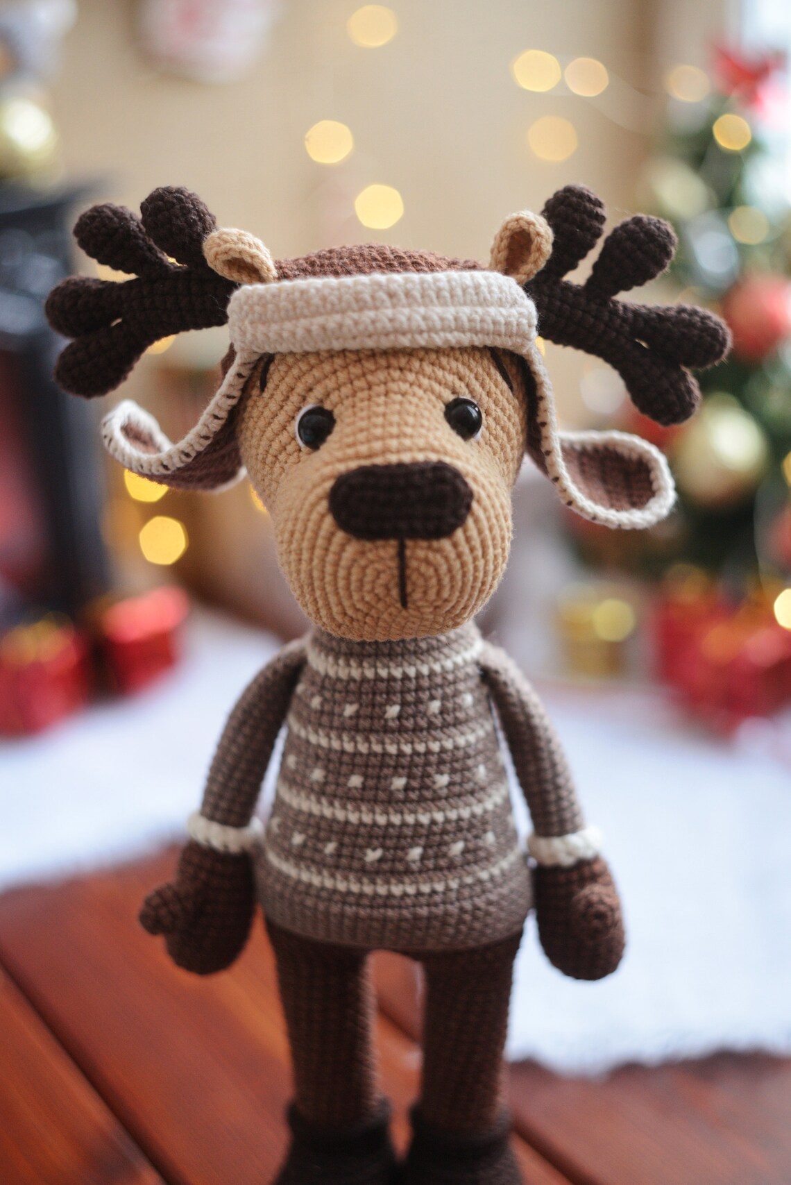 Crochet Pattern Amigurumi Cute Elk Reni PDF - Etsy