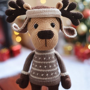 Crochet Pattern Amigurumi Cute Elk Reni PDF - Etsy
