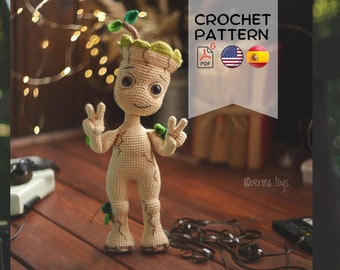 PATTERN PDF Tree Doll Crochet Amigurumi Crochet Doll Pattern - Etsy