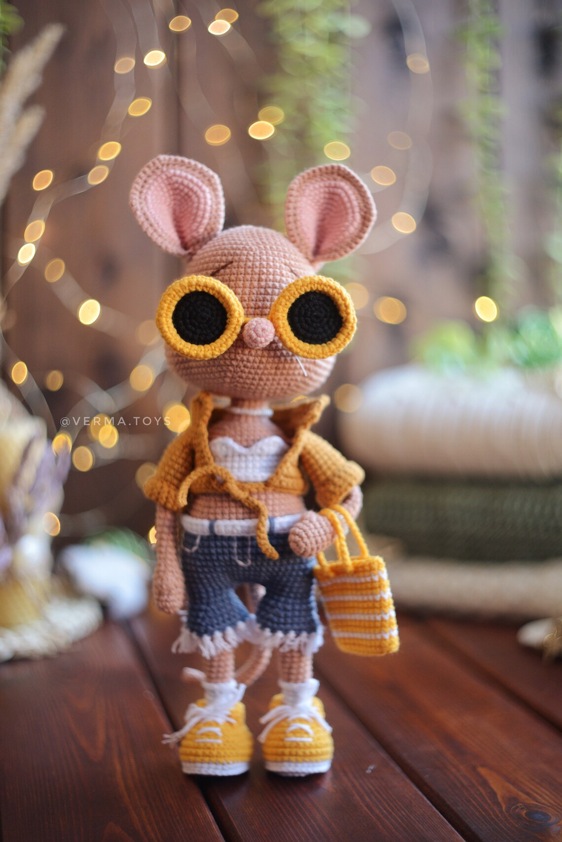 Crochet Pattern Cute Mouse Pixie Doll PDF - Etsy
