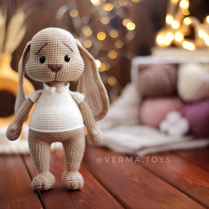 Crochet Pattern Amigurumi Bunny Joe PDF - Etsy