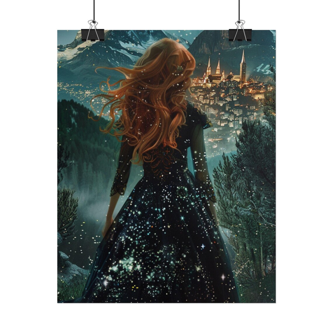 Feyre Archeron Fanart Print, ACOTAR Poster, High Lady of the Night ...