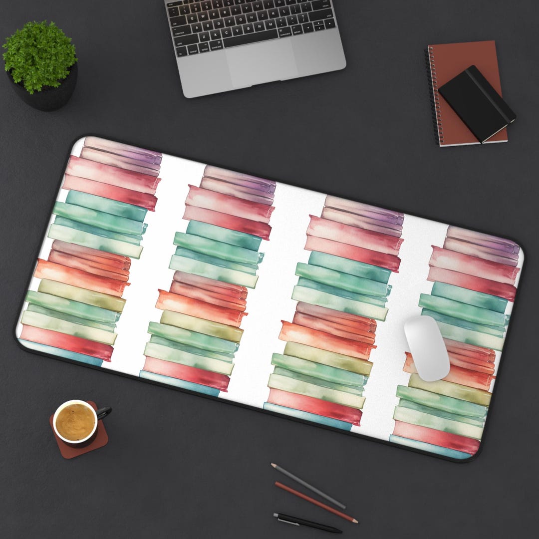 Book Lovers Dream Desk Mat, Readers Desk Decor, Bookish Mouse Pad ...