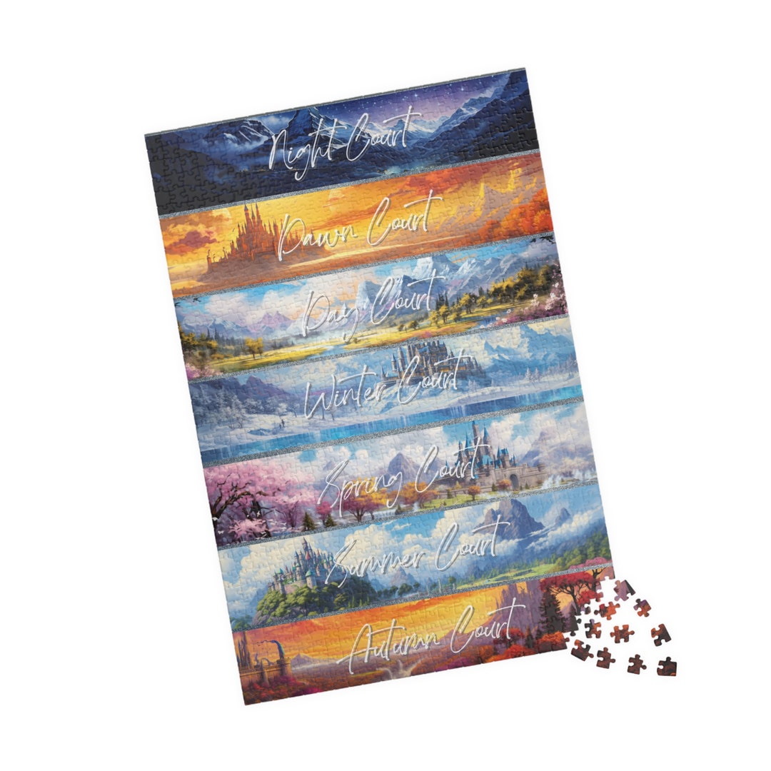 ACOTAR Puzzle: Courts of Prythian Jigsaw Puzzle, Book Lover Gift - Etsy
