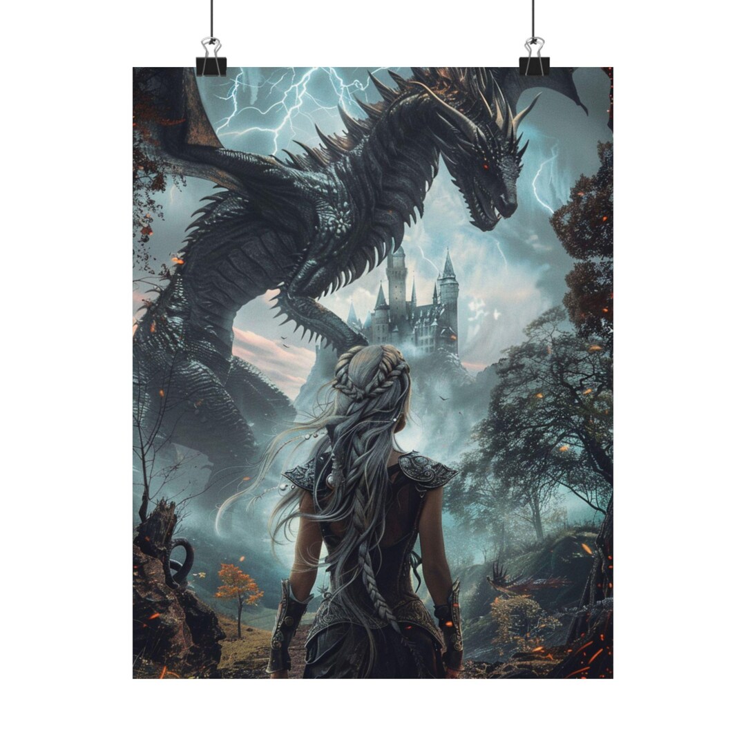 Violet Sorrengail Dragon Rider Poster: Fierce Women of Fantasy Art - Etsy