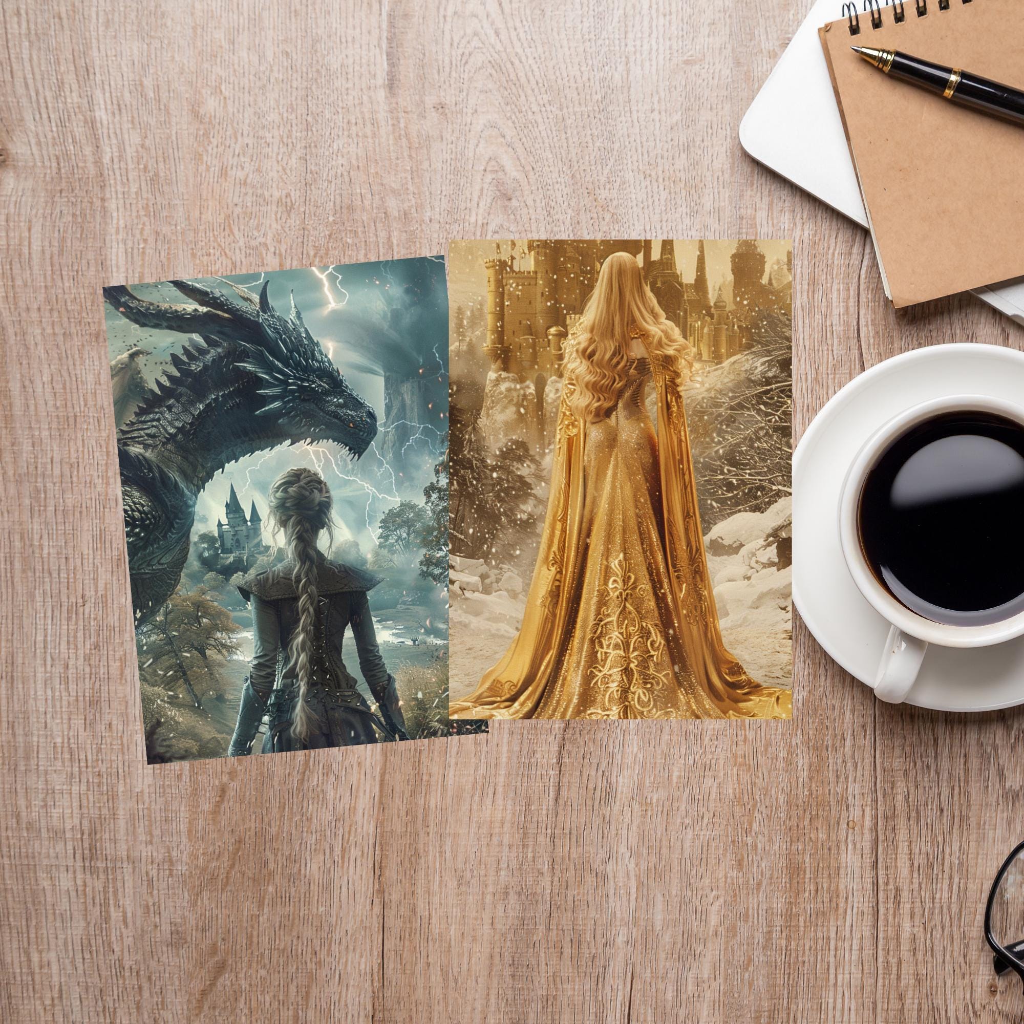 Maasverse Character Art Prints: Aelin, Feyre, Poppy (5x7 & 4x6 Postcard ...