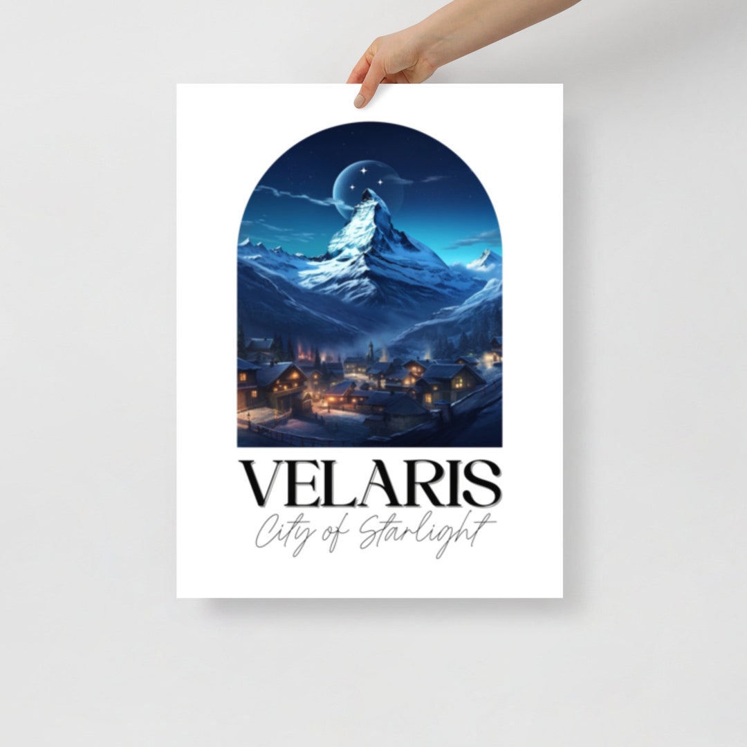Velaris City of Starlight Matte Poster Wall Art, Physical Wall Art ...