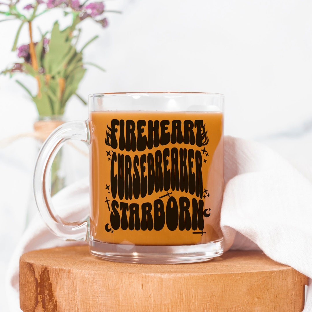 Fireheart Curse Breaker Starborn Glass Mug, Maasverse Glass Coffee Cup ...