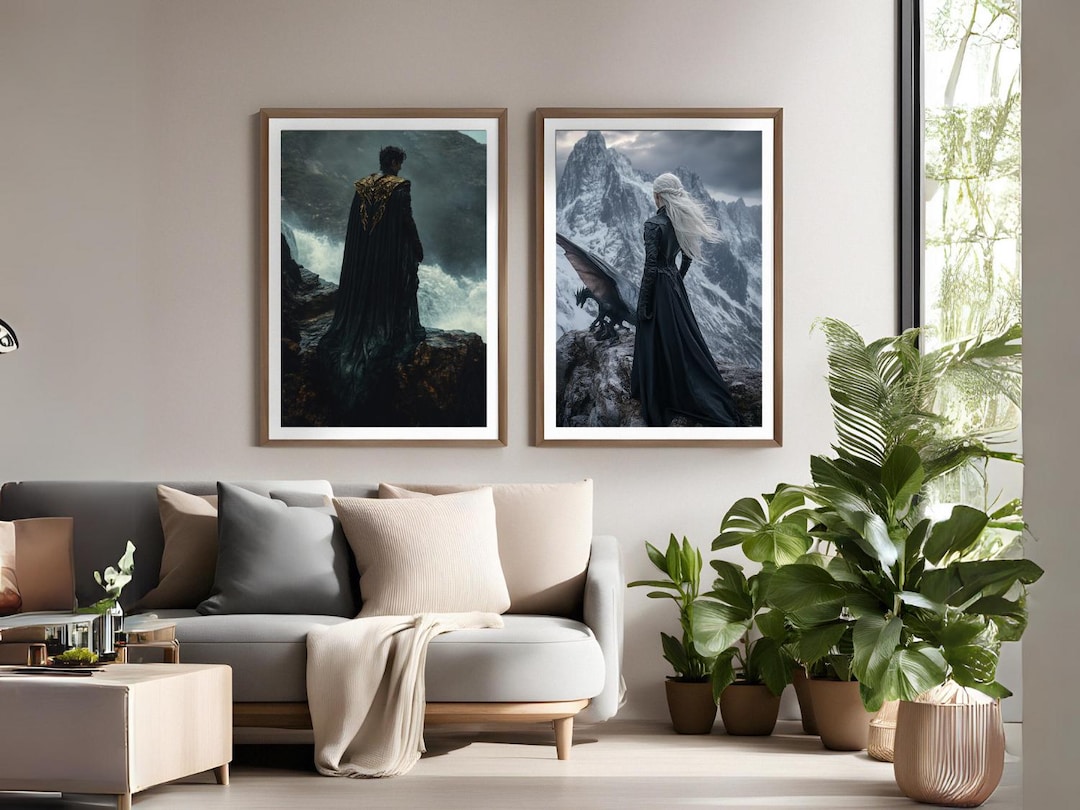 Manon Blackbeak & Dorian Fictional Duos Digital Wall Art, Romantasy ...