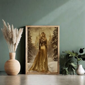 Goldfinch Auren Digital Wall Art Print, Library Wall Art, Rebecca ...
