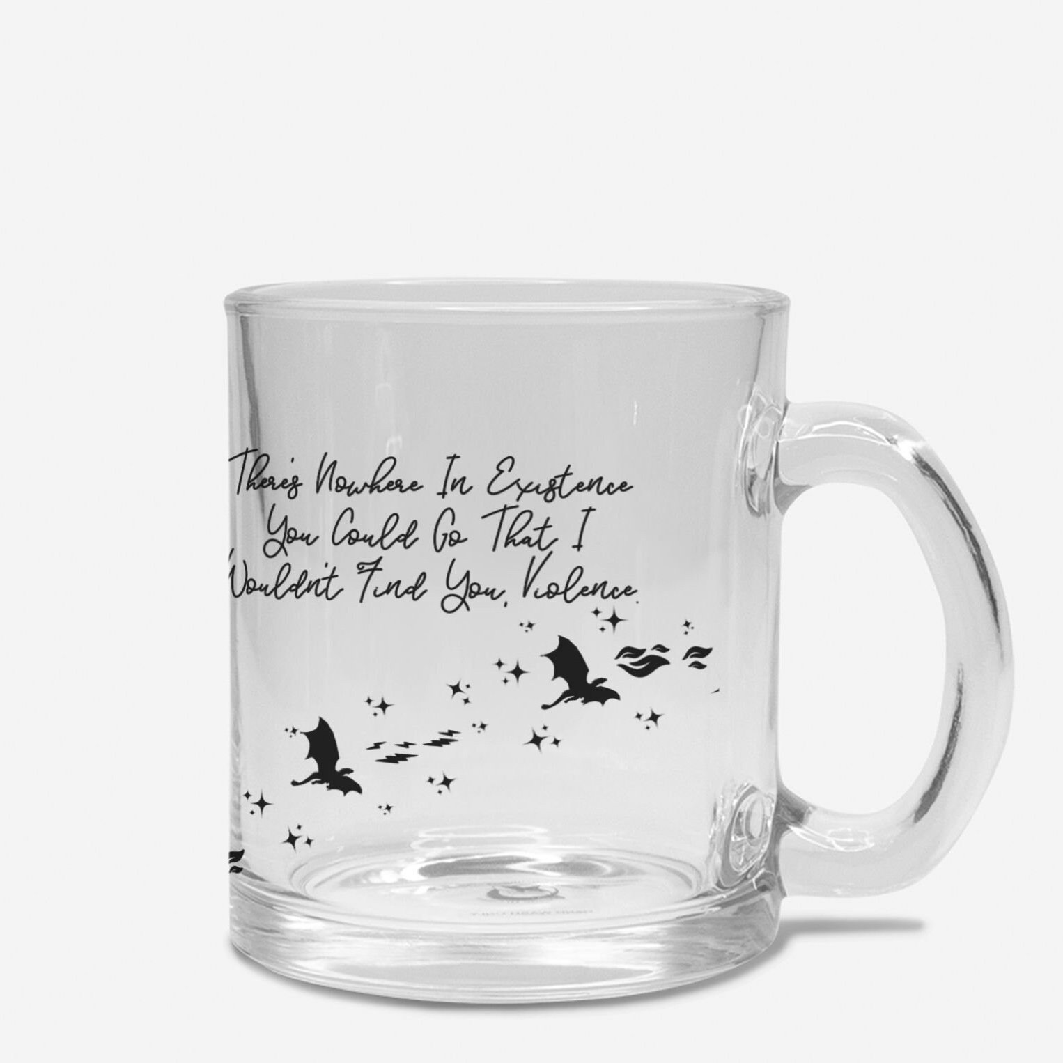 Xaden and Violet Glass Mug Fourth Wing Glass Cup Rebecca - Etsy