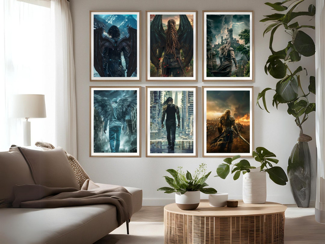 MMC Digital Wall Art Download Pack, Hunt, Ruhn, Az, Cass, Rowan, Aedion ...