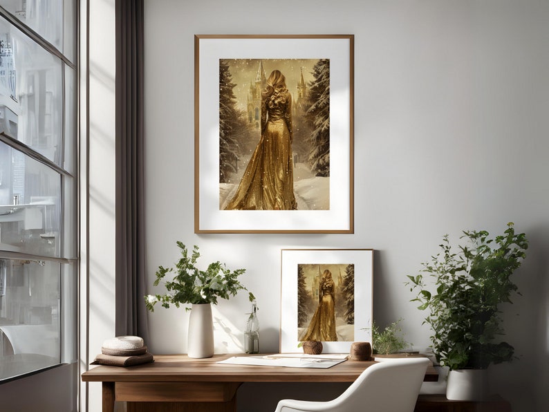 Goldfinch Auren Digital Wall Art Print, Library Wall Art, Rebecca ...