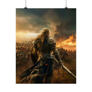 Aedion Ashryver Matte Poster, MMC Poster, Throne of Glass Physical ...