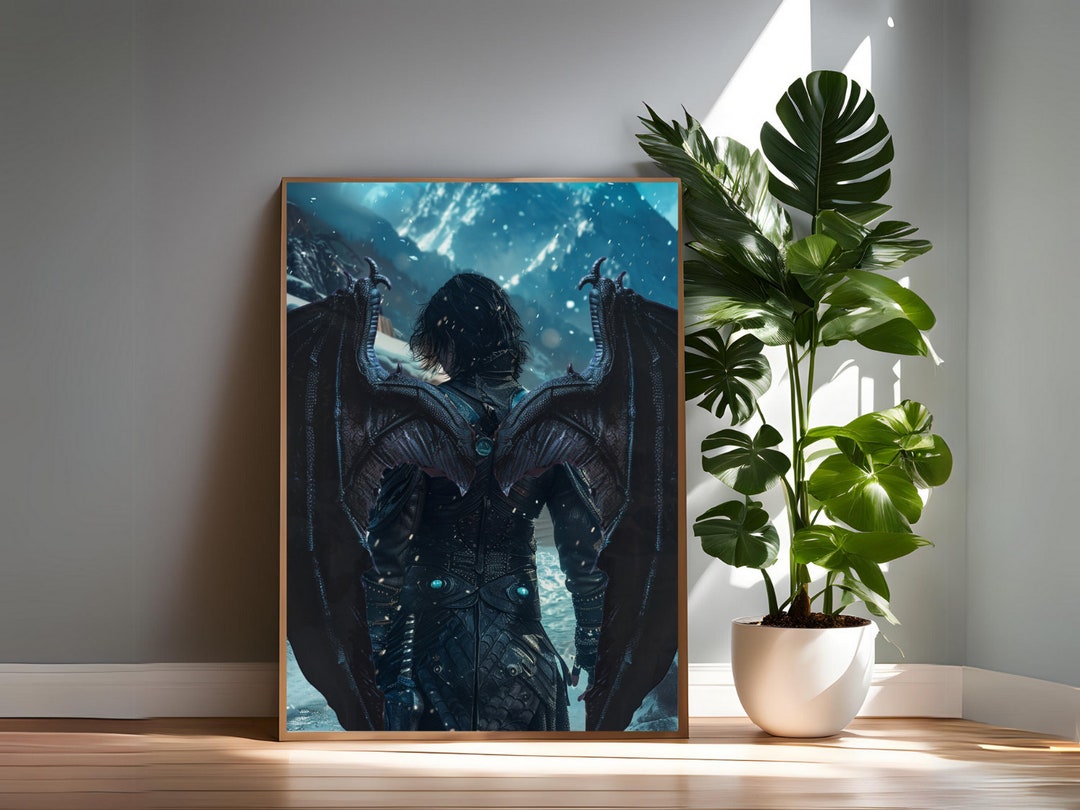 Azriel the Shadowsinger Digital Wall Art, Wall Decor, Library Wall Art ...