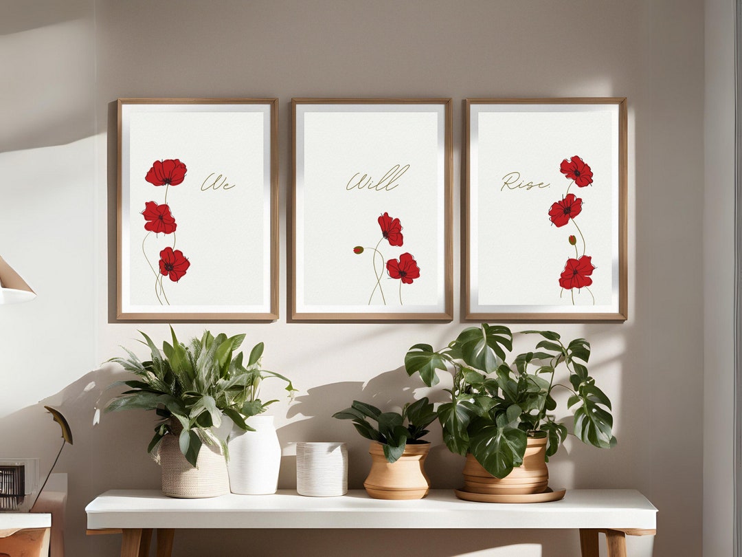 We Will Rise Digital Wall Art Prints, From Blood and Ash Wall Decor ...