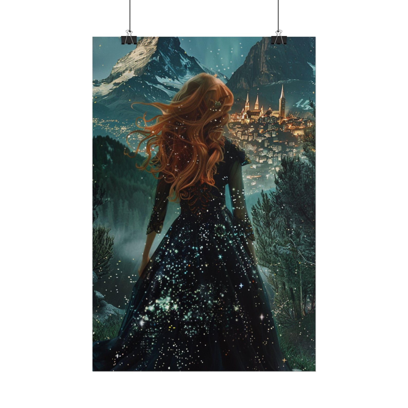 Feyre Archeron Fanart Print, ACOTAR Poster, High Lady of the Night ...