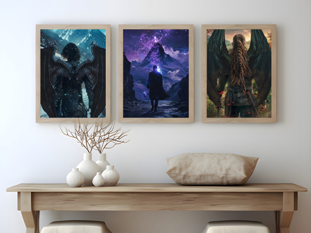 Fantasy Book Leading Men Art Prints: Maasverse Wall Decor (digital ...