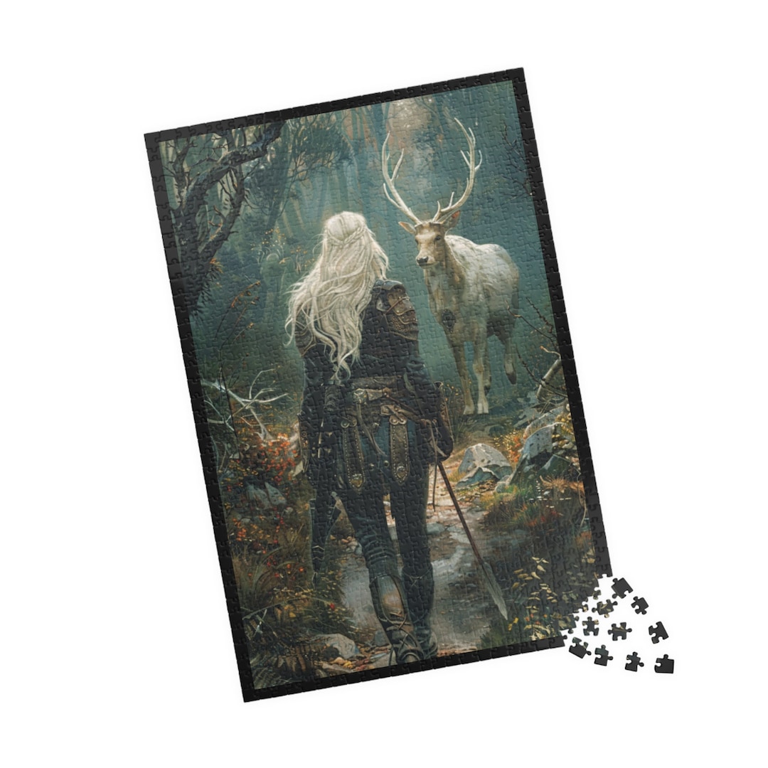 Throne of Glass Puzzle: Aelin Galathynius & Stag, Fantasy Jigsaw - Etsy