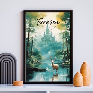 Maasverse World Art Prints: Velaris, Terrasen, Lunathion (digital ...