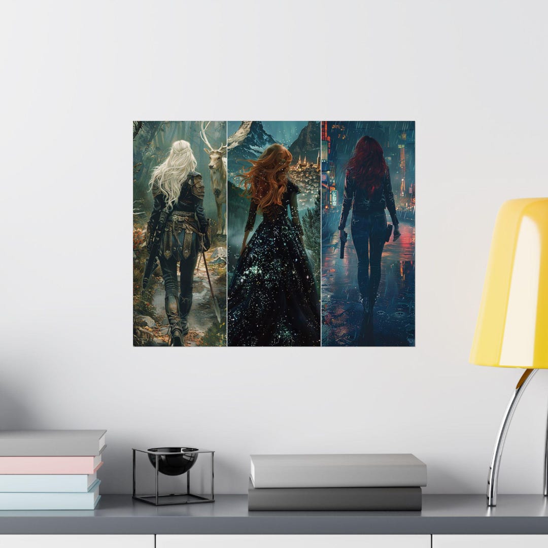 Maasverse Fanart, Feyre, Aelin & Bryce Poster, ACOTAR TOG Crescent City ...