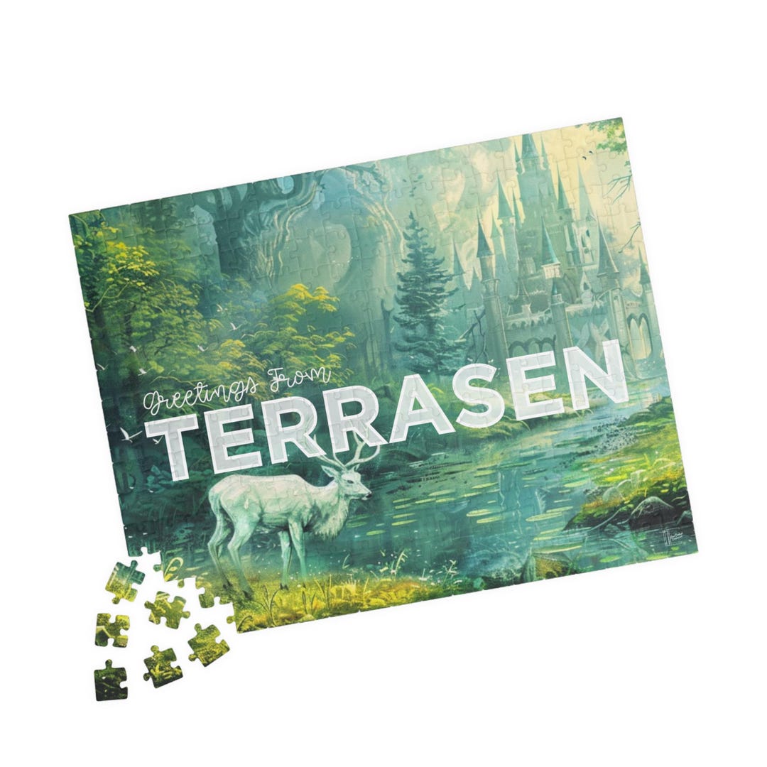 Welcome to Terrasen Puzzle, Throne of Glass Maasverse Jigsaw, Aelin ...