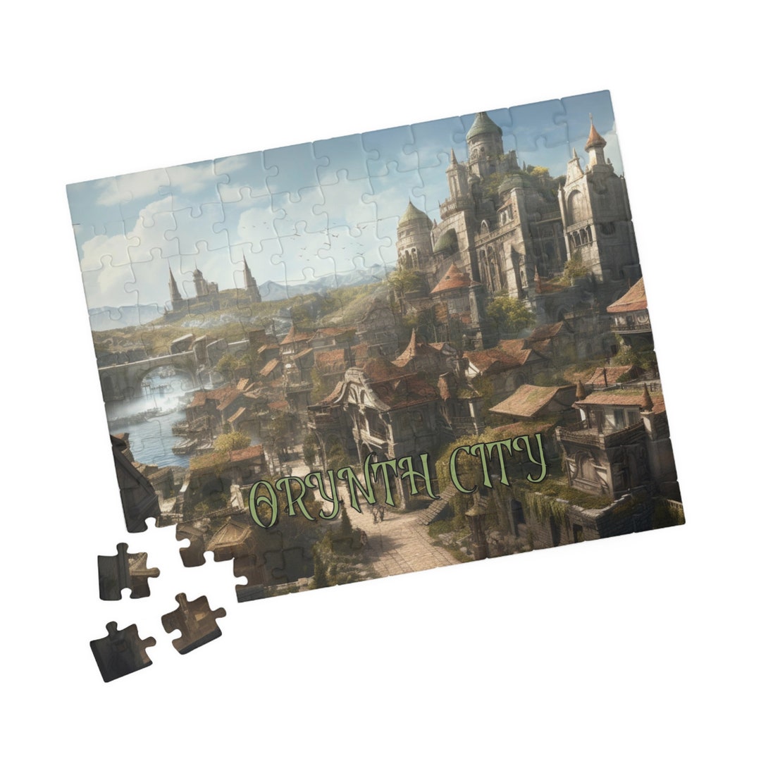 Throne of Glass Orynth City Terrasen Puzzle, 4 Size Options, Book Lover ...