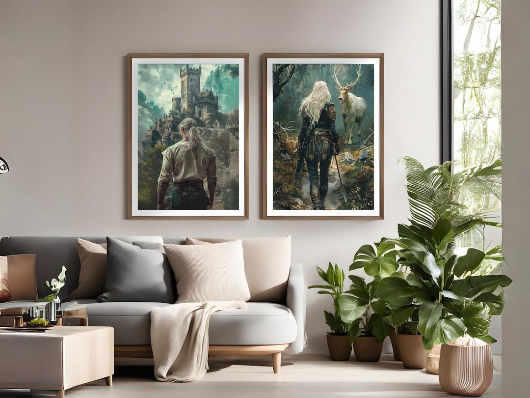 Aelin & Rowan Fictional Duos Digital Wall Art, Romantasy Pair Download ...